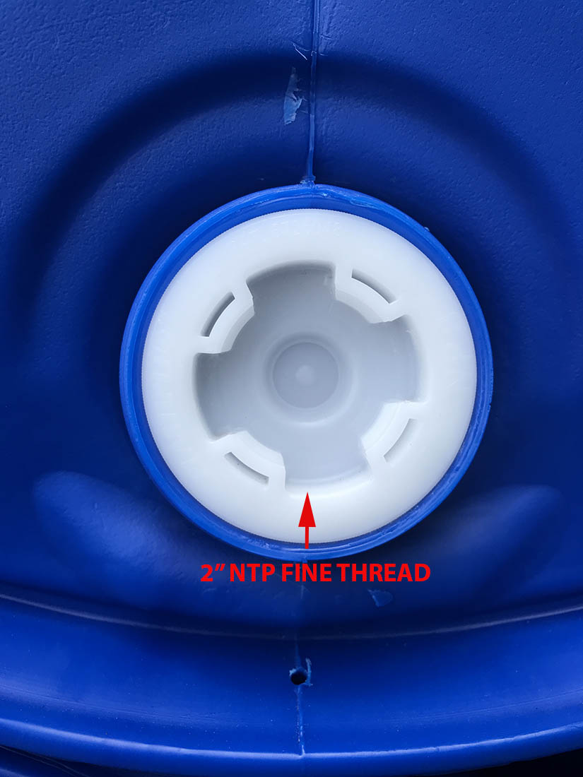 55 Gallon NEW Water Barrel | Food Grade Material Choose: Blue Or White