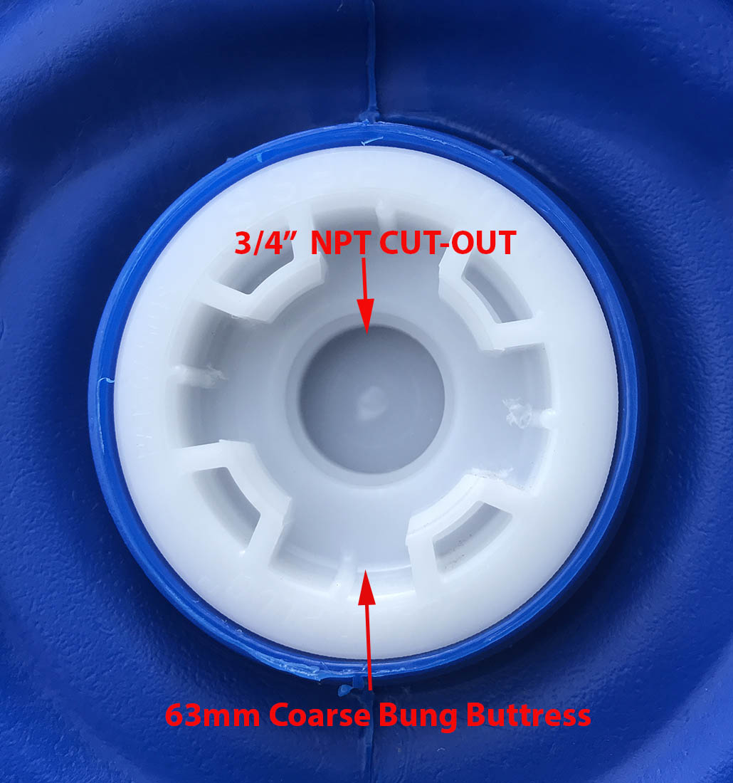 55 Gallon New Fresh Water Storage Barrel Food Grade Material | Blue or ...