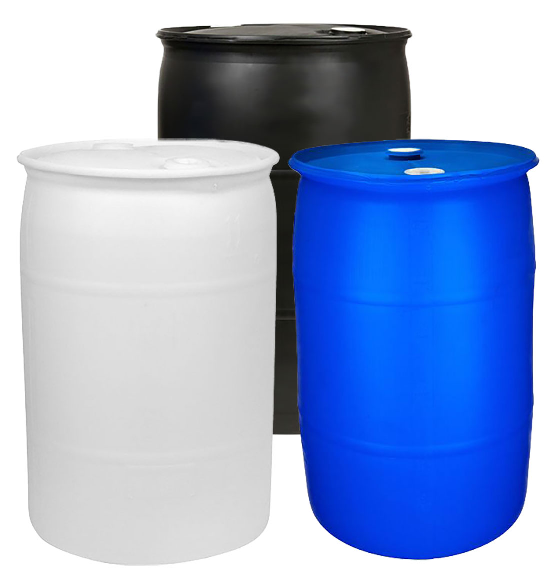 55 Gallon Plastic Water Storage Barrel - Also Used for Miscl liquid ...