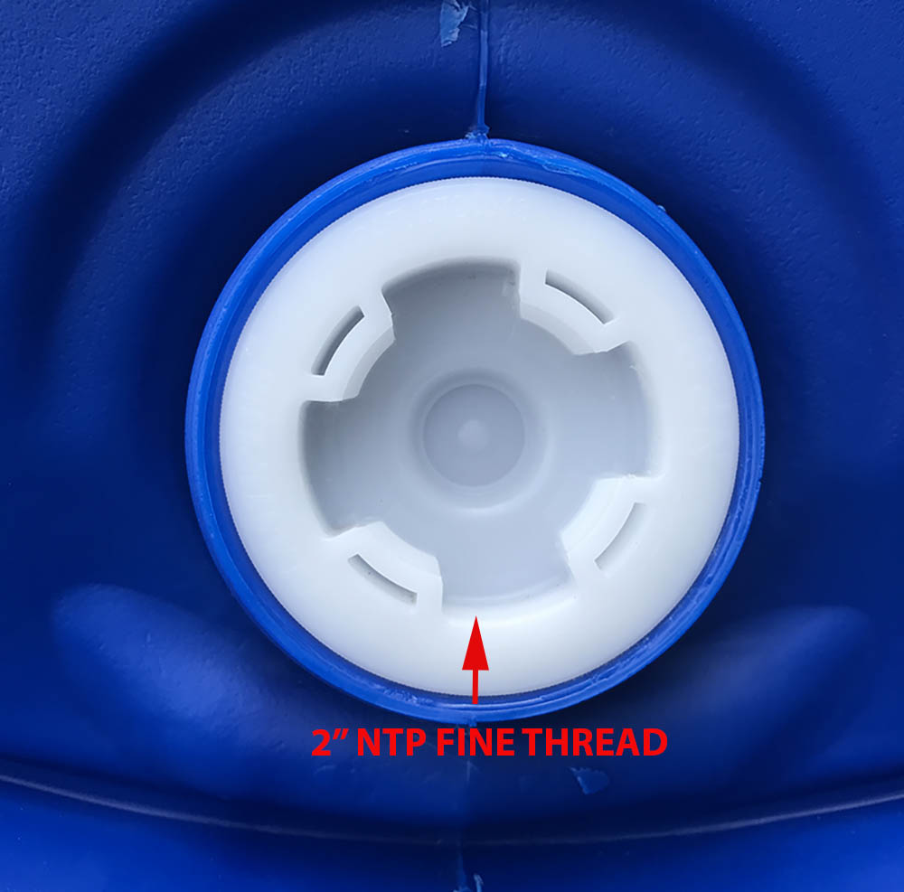 55 Gallon Plastic Water Storage Barrel - Also Used for Chemical Drums ...