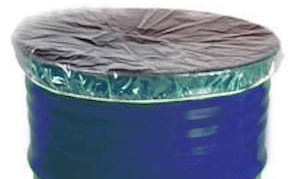 55 Gallon, Shower Cap Drum Covers, Clear, 4 mil - Food Grade, Economy