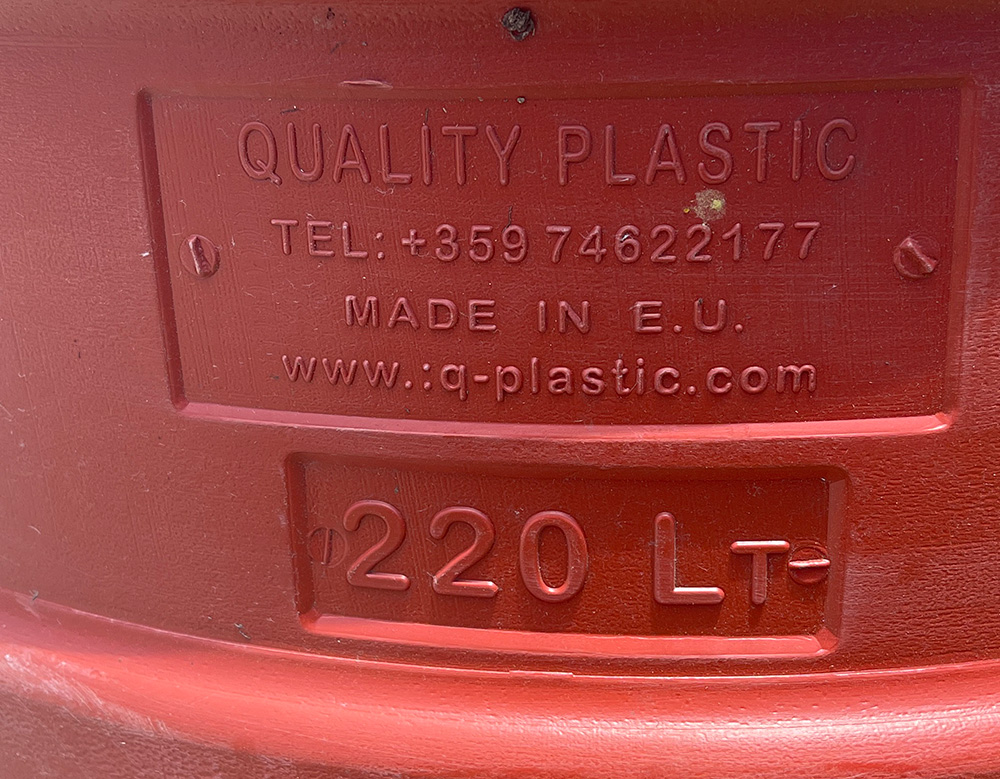 58 Gallon Reconditioned Plastic Olive Barrel - Open-Head with Screw Lid ...