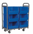 6 Bin Cart For Super-Size AkroBin® Holds Bin 830283, 900 Lb Capacity