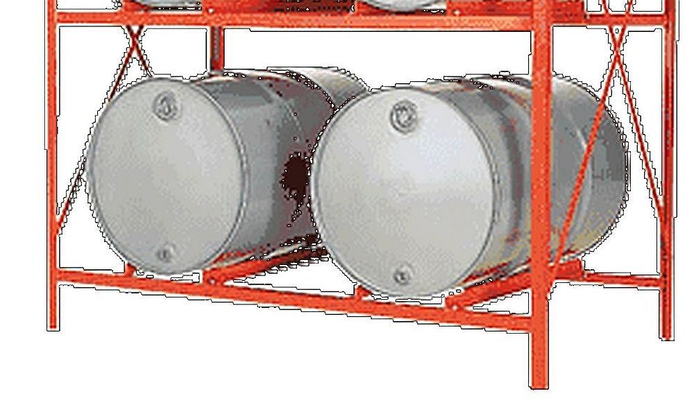 6-Drum, 3 Shelves - Economical Drum Storage Racks