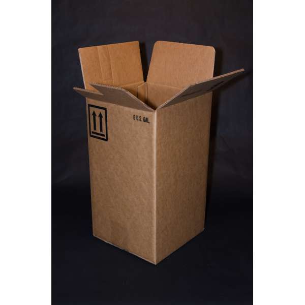 6 Gallon Carton Hedpak Combination Packaging Corrugated Cardboard ...