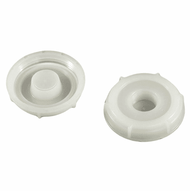 6 Gallon Square Plastic Jug Closed-Head with 70mm Cap | Natural Color