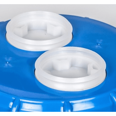 6 Inch IBC Cap with Double 2" Bung Caps For Ibc Tanks Hdpe Molded Blue ...