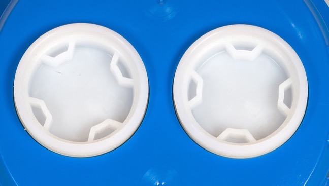 6 Inch IBC Cap with Double 2" Bung Caps For Ibc Tanks Hdpe Molded Blue ...