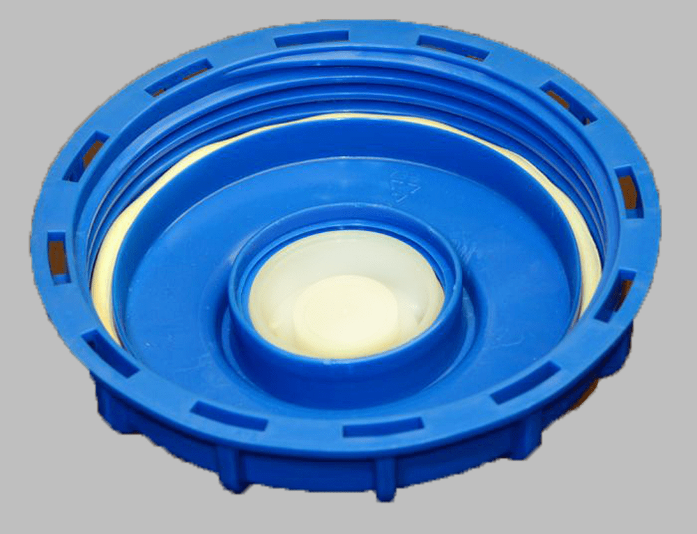 6 Inch HDPE Fill CAP For IBC Tote Tanks | Blue Color | With 63mm Bung
