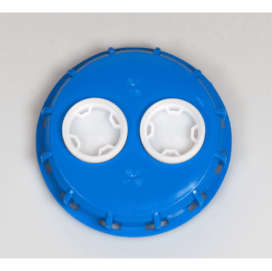 6 Inch IBC Cap with Double 2" Bung Caps For Ibc Tanks Hdpe Molded Blue ...