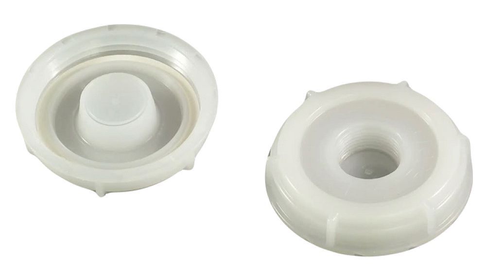 7-Gallon Plastic Square Jug Closed-Head with 70mm Cap | Natural Color