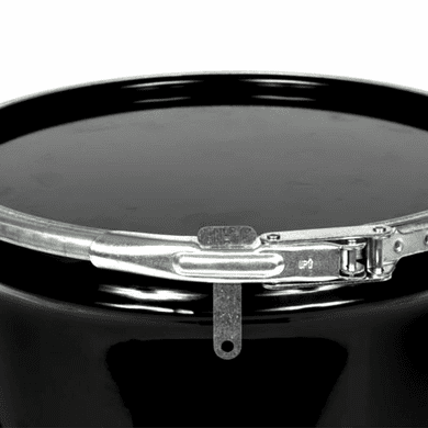 7 Gallon Open Top, 24 Gauge Steel Pails & Cans, Black, Plain Top with ...