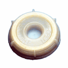 70mm Vented, Plastic Screw Caps with Vented 3/4" Knockout,10 Pack Case