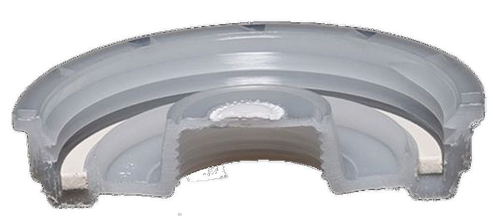 70mm Vented, Plastic Screw Caps with Vented 3/4" Knockout,10 Pack Case