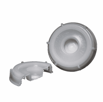 70mm Vented, Plastic Screw Caps with Vented 3/4" Knockout,10 Pack Case