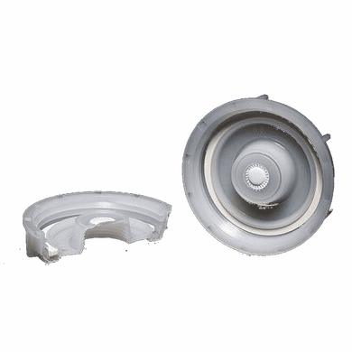 70mm Vented, Plastic Screw Caps with Vented 3/4" Knockout,10 Pack Case