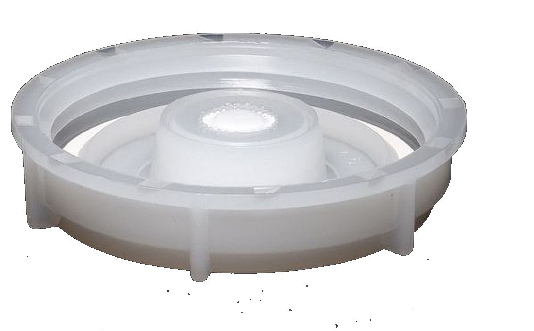 70mm Vented, Plastic Screw Caps with Vented 3/4" Knockout,10 Pack Case