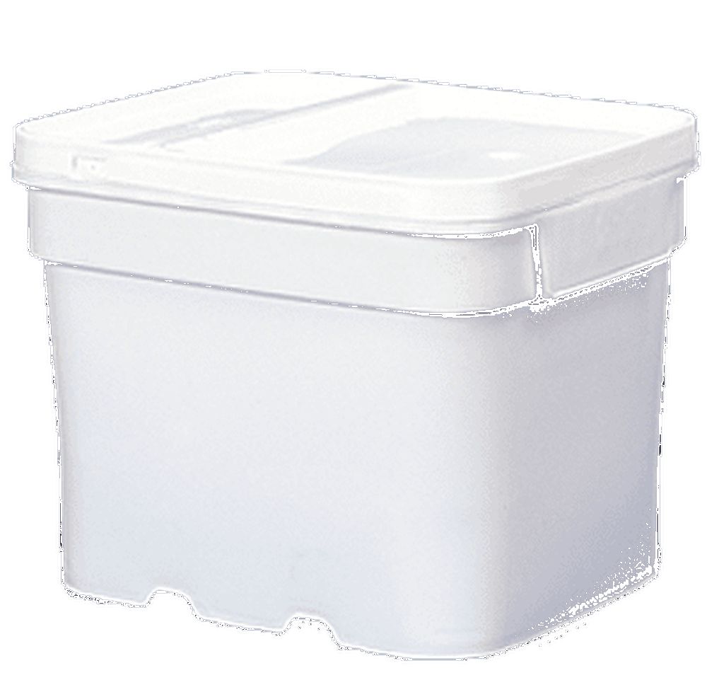 8 gal.Square Ez Stor® Bucket Pail and lid, recessed handle, 6 Pack ...