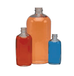 8 oz Boston Round Glass Bottles,27 Case Pack