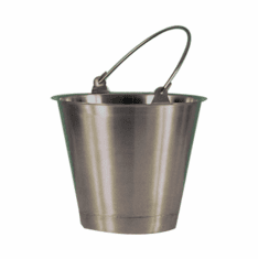 9 Quart,Stainless Steel Utility Pail,Tilt Handle