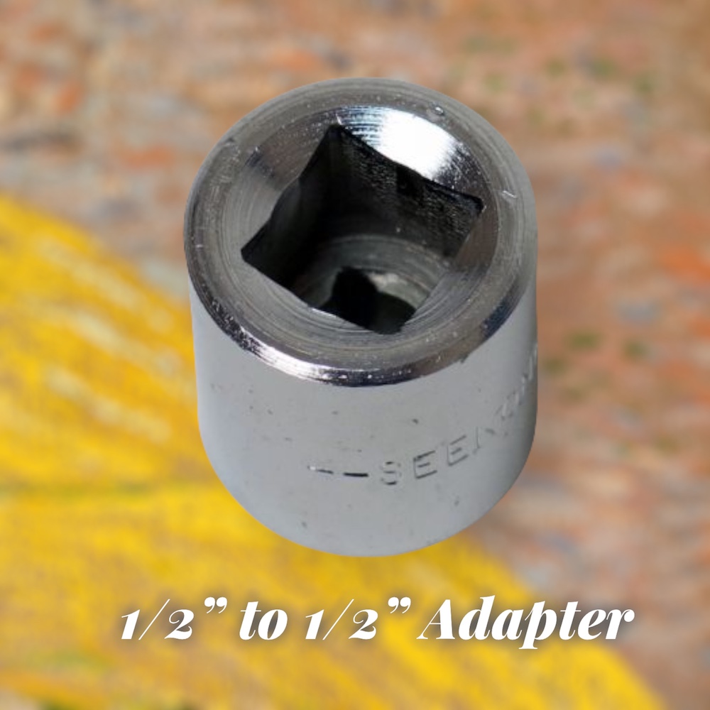 Adapter 1/2" to 1/2" dual-sided female Torque Wrench Tester 13" L x 4 ...