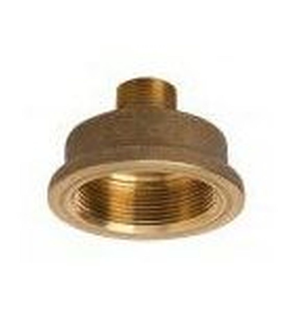 Adapter, Verticle 3/4" male npt inlet x 2" female npt outlet, All Brass