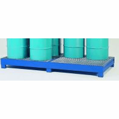 All-Steel Spill Containment Pallets Standard, 8-drum 4800 LB Capacity
