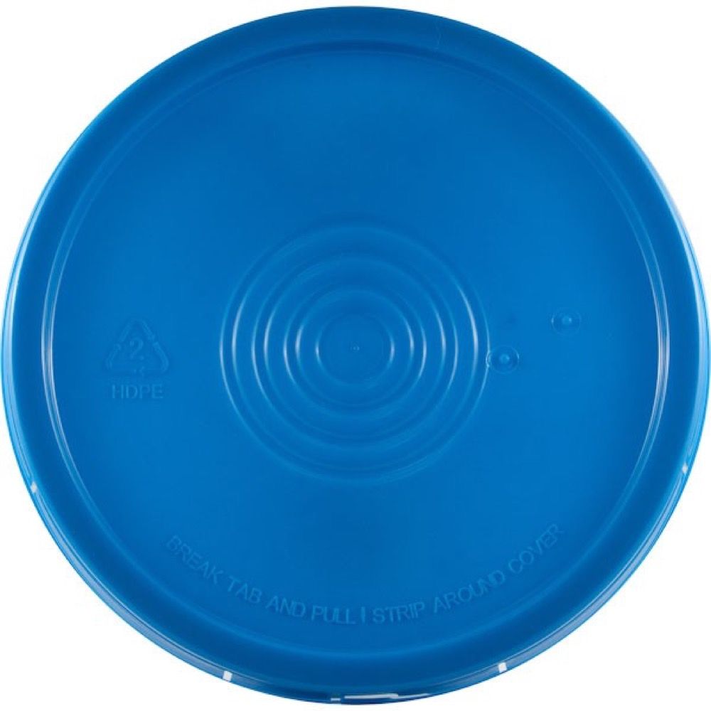 Blue 5 Gallon Buckets and Flat Lids Food Grade Combo 6 Pack Special ...