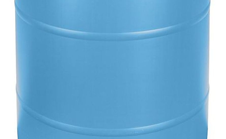 Blue 55 Gallon Plastic Water Barrels Reconditioned, Free Shipping