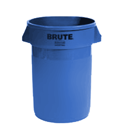 BRUTE Round Containers without lid 32 gal - Blue
