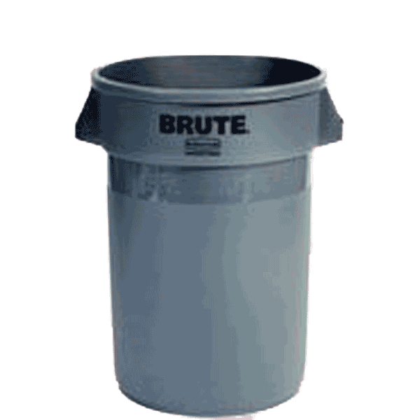 BRUTE Round Containers without lid 44 Gallon - Gray