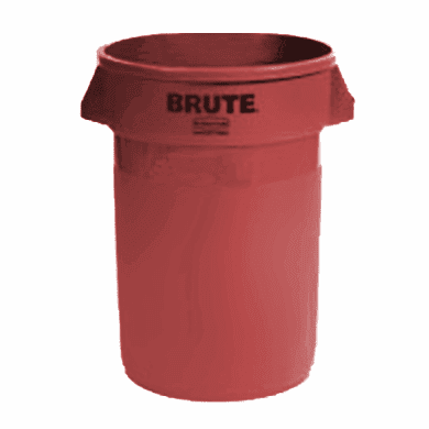 BRUTE Round Containers without lid 44 Gallon - Red