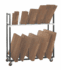 Carton Rack Solutions Two tier storage unit with caster