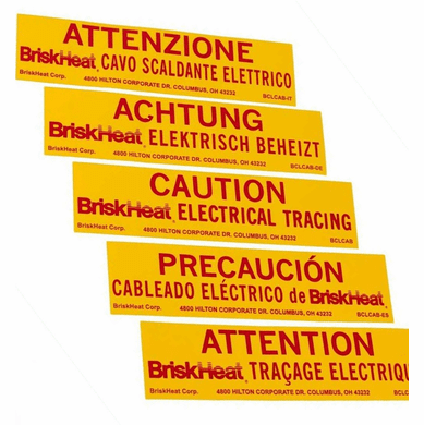 Caution Label French Stainless Steel 304 Free Shipping