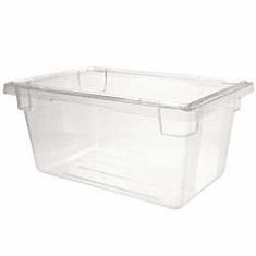 Clear Polycarb 18" x 12" x 6" 3.5 gal. Rubbermaid Food Boxes