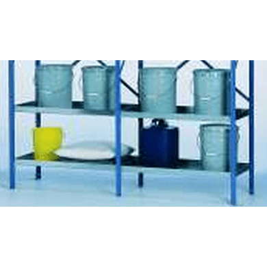 Industrial Containment Storage Shelves | 8 Shelf System | 72 Inch X 24 Inch