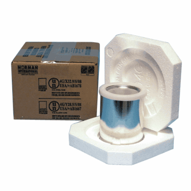 Corrugated Cardboard Hazmat UN 4G Packaging with Foam and Quart Paint ...