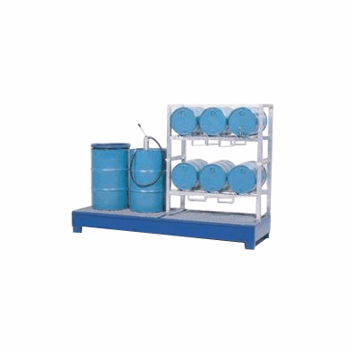 Drum Rack, 2-55 gal. drum 53 x 24 x 32 1200 Capacity