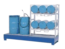 Drum Rack, 2-55 gal. drum 53 x 24 x 32 1200 Capacity