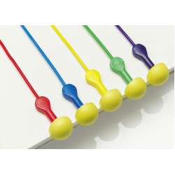 EAR Express Pod Plugs in Assorted Colors, Corded, 100 Pair Pack