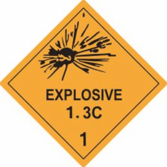 Explosive 1.1A, Class 1, D.O.T Label, As Low As .6¢ Each