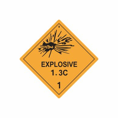 Explosive 1.3C 1 D.O.T. Label, As Low As .6¢ Each