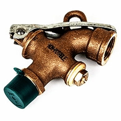 Female Thread Outlet Solid Brass Drum Faucet NPT Inlet | 3/4 inch