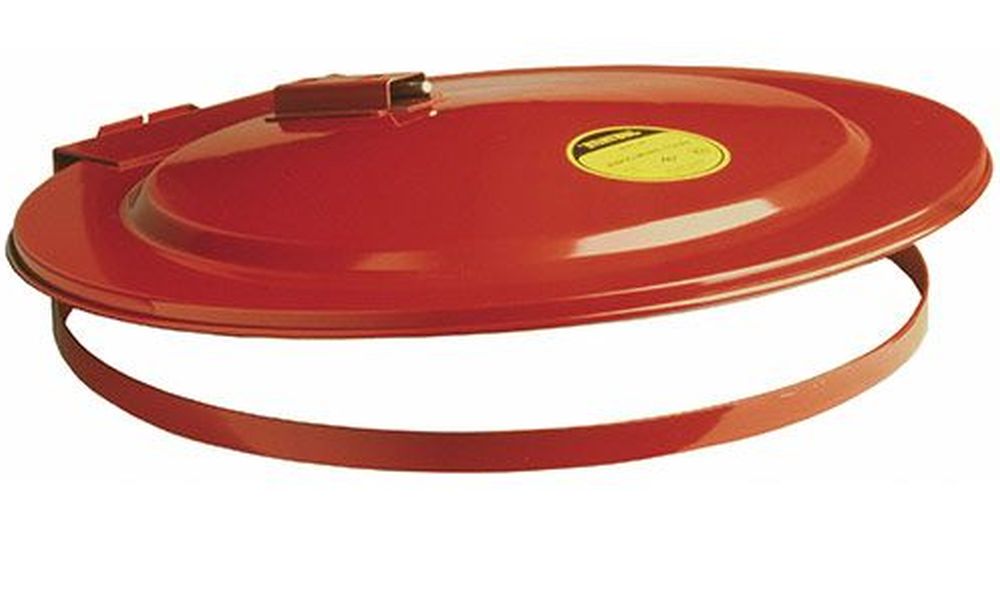 Fire-safe Steel 30 Gallon Self-closing Drum Lid With Fusible Link – Red