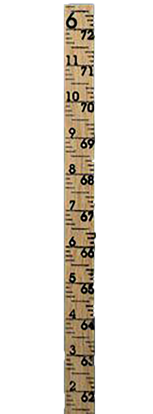 Folding Poles Hardwood Gauge Poles - Calibrated to 8' | 3 section ...