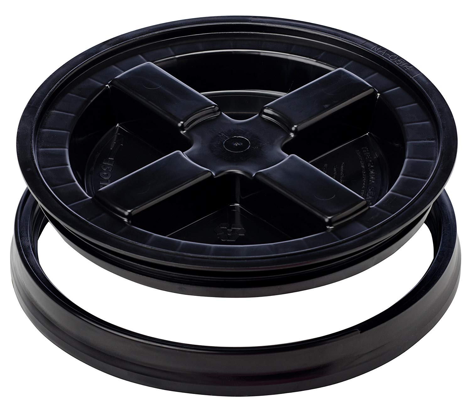 Gamma Seal Lid 5 Gallon Black - 3 Pack