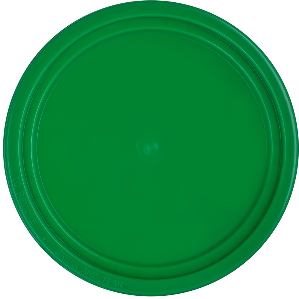 Green 5 Gallon Buckets and Flat Lids Food Grade Combo 6 Pack Special ...