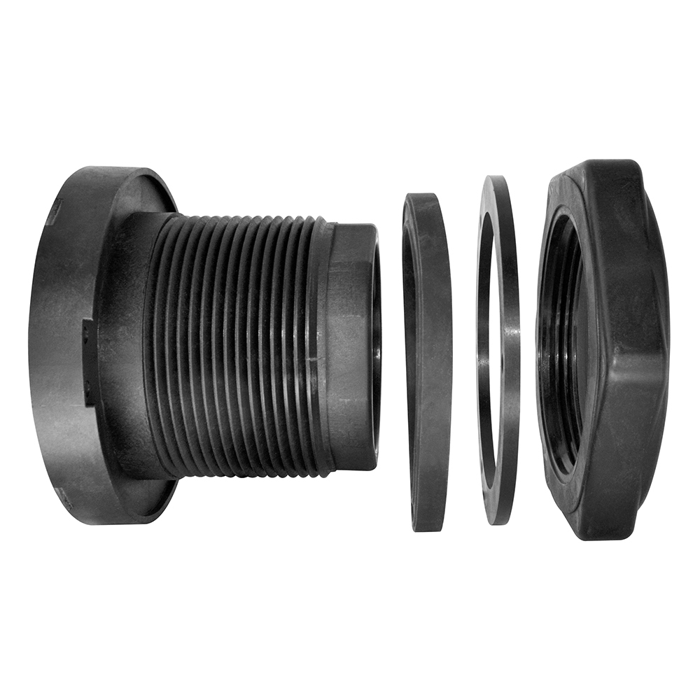 Heavy Duty Bulkhead Fitting For 3/4" Polypropylene Faucet