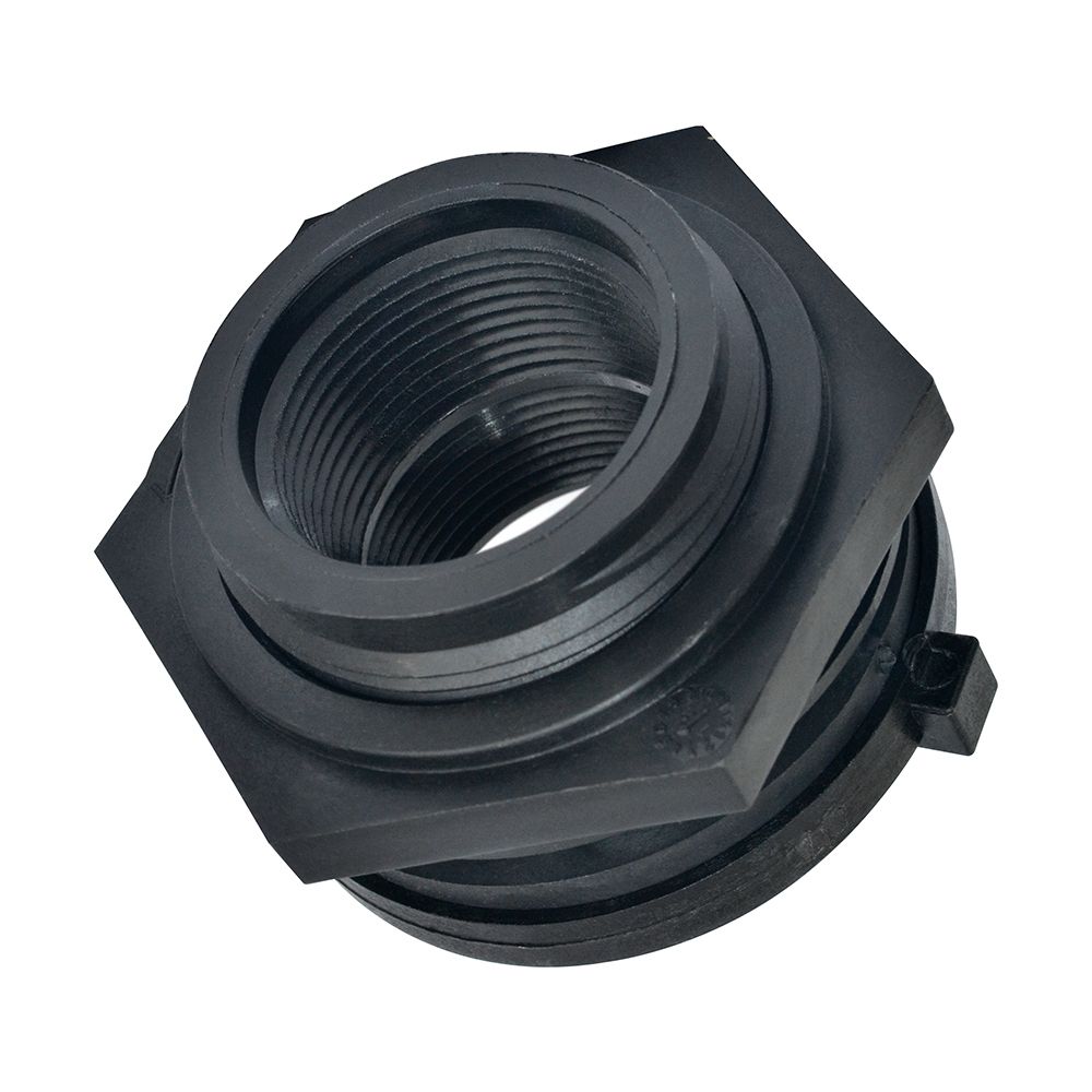 Heavy Duty Bulkhead Fitting For 3/4" Polypropylene Faucet