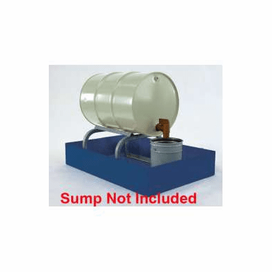 Horizontal Drum Racks All-Steel Spill Containment One - 55 gallon drum ...